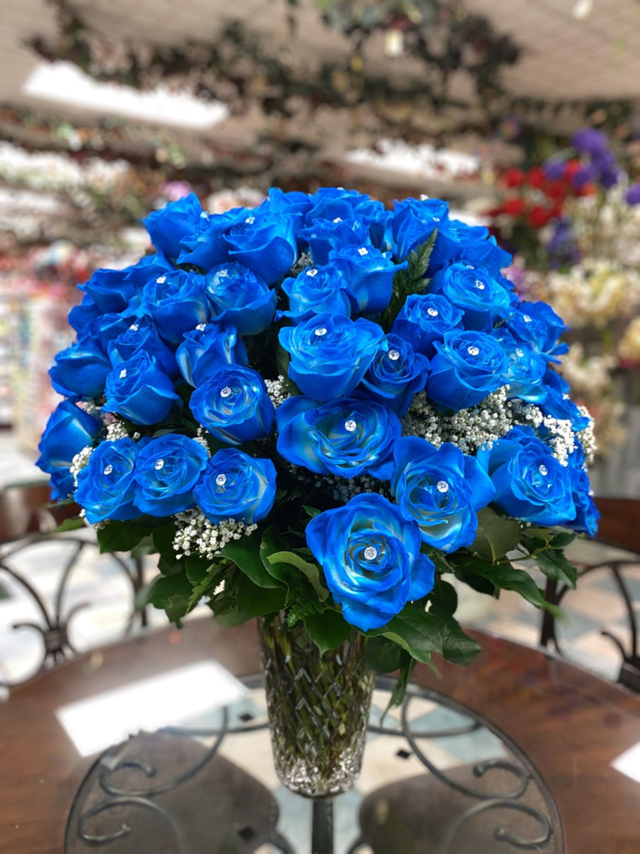 Two Dozen Blue Roses – Vitae Roses